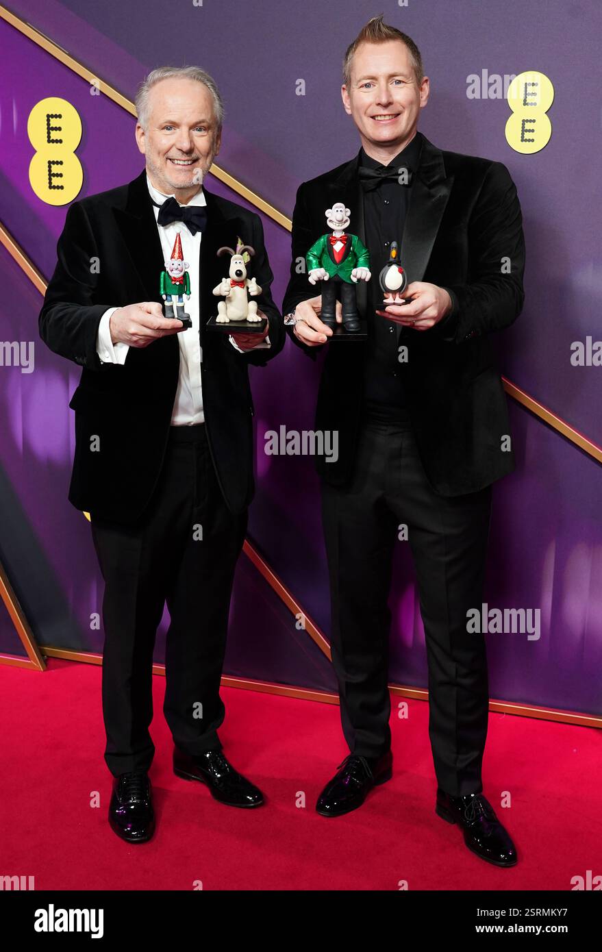 Nick Park and Merlin Crossingham (right) attending the 78th British ...