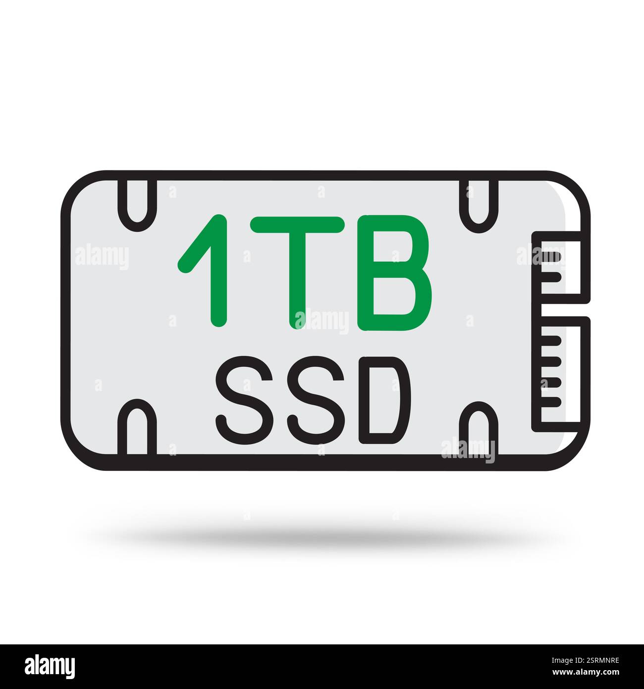 Ssd memory outline icon hi-res stock photography and images - Alamy