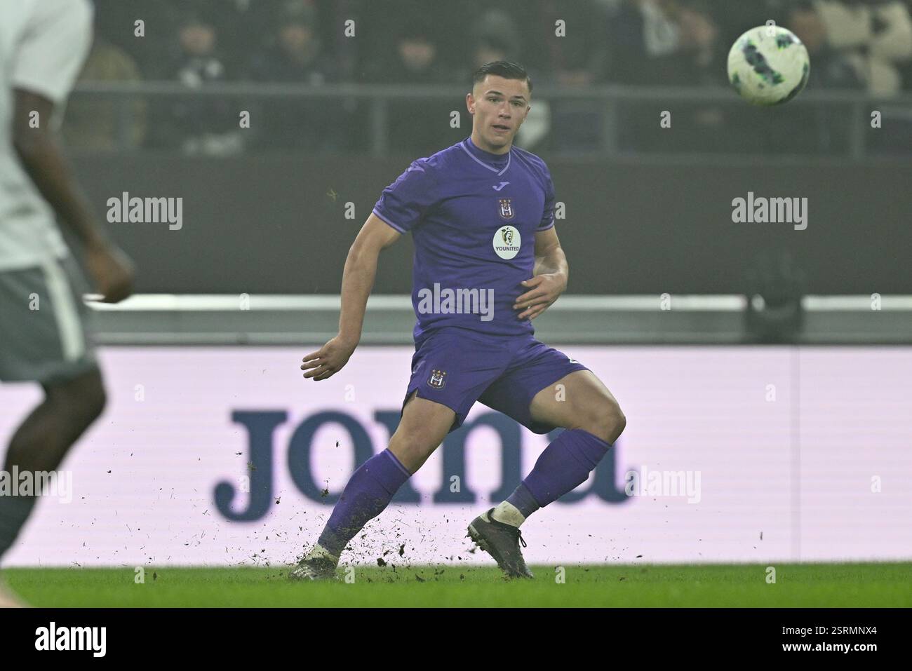 Anderlecht, Belgium. 27th Dec, 2024. Jan-Carlo Simic (4) of Anderlecht pictured during the ...