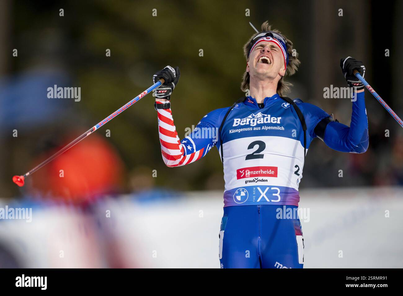 Silver medallist Campbell Wright of the United States reacts at the ...