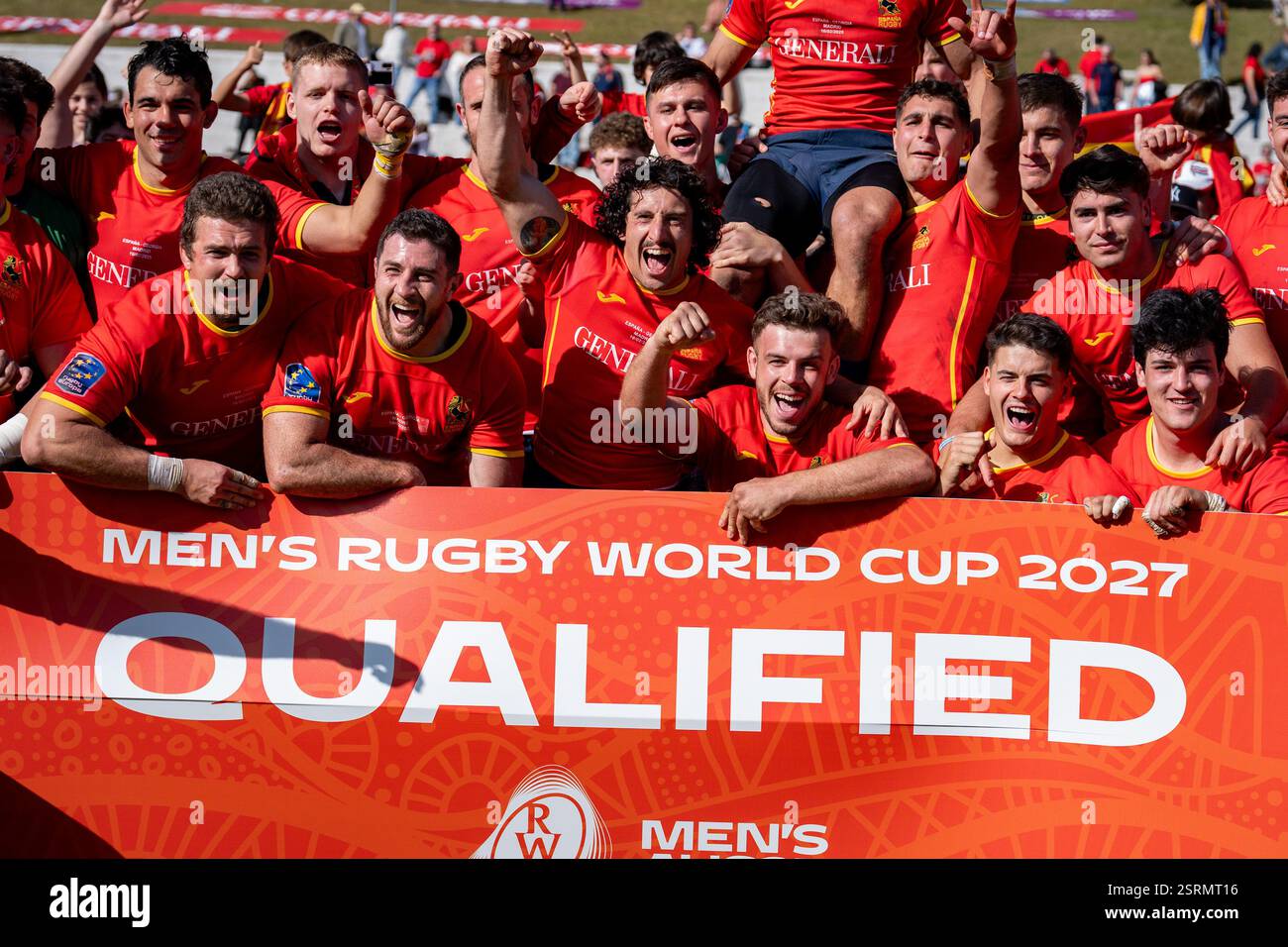Madrid, Madrid, Spain. 16th Feb, 2025. Players of Spain Bernardo ...