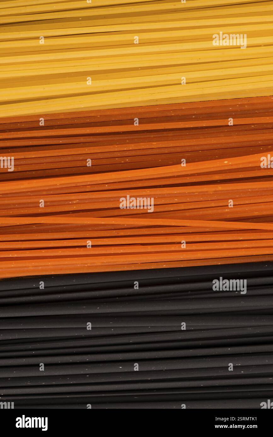 Three colour pasta Stock Photo - Alamy