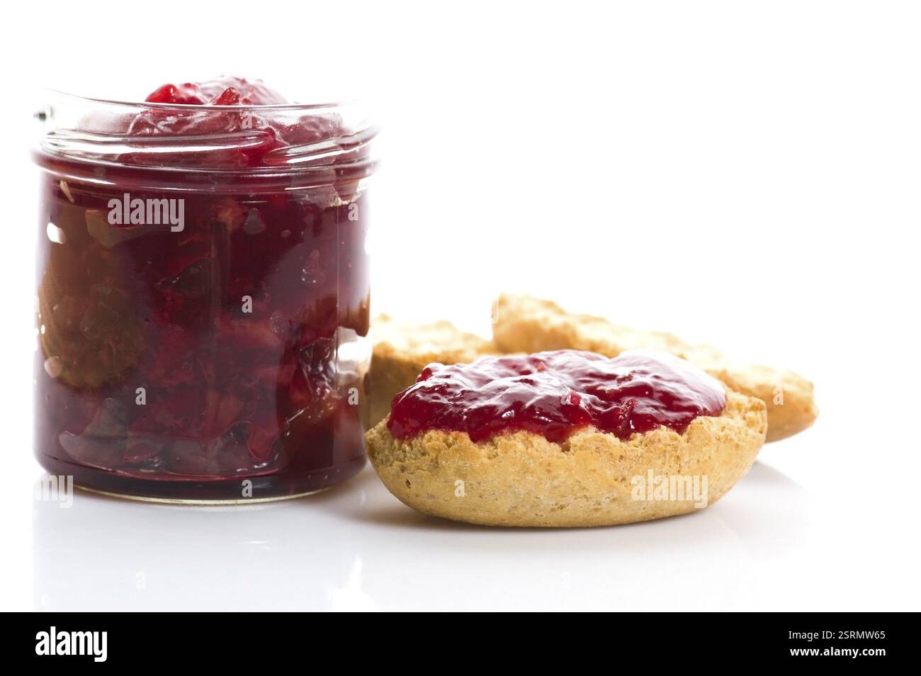 Tasty toast jam on Cut Out Stock Images & Pictures - Alamy