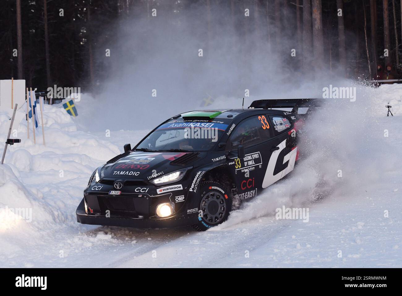 The Driver Elfyn Evans And Co-Driver Scott Martin Of The Team Toyota ...