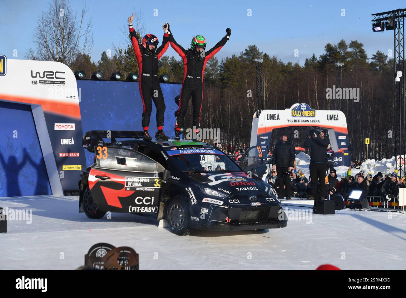 The Driver Elfyn Evans And Co-Driver Scott Martin Of The Team Toyota ...