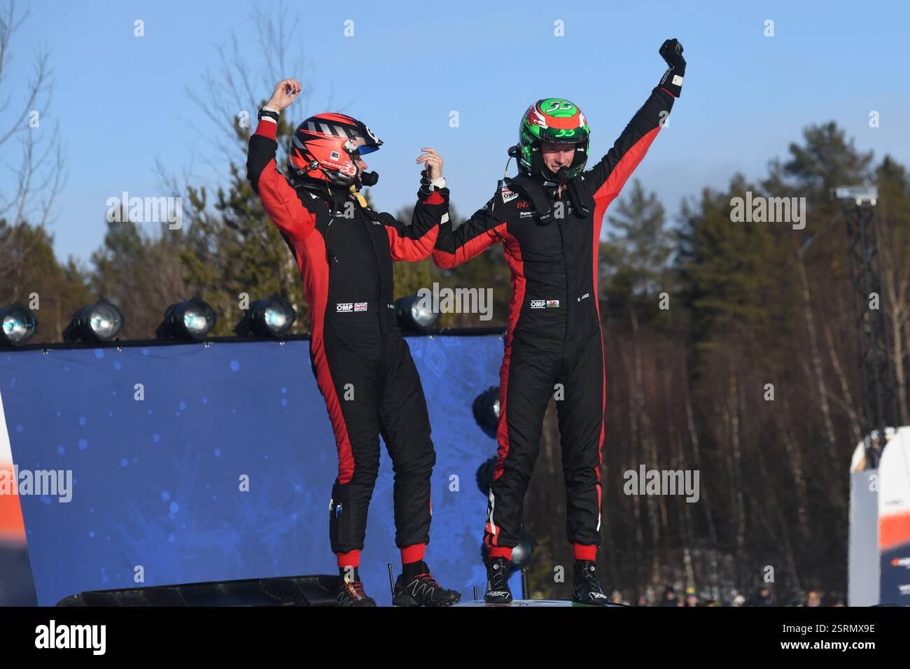 The Driver Elfyn Evans And Co-Driver Scott Martin Of The Team Toyota ...