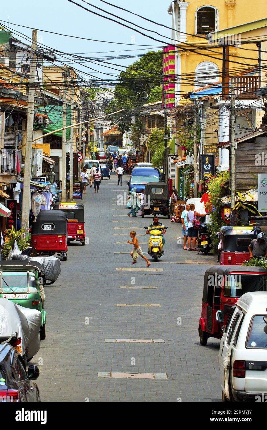 Pedlar Street in Dutch fort, Galle, Sri Lanka, Asia Stock Photo - Alamy