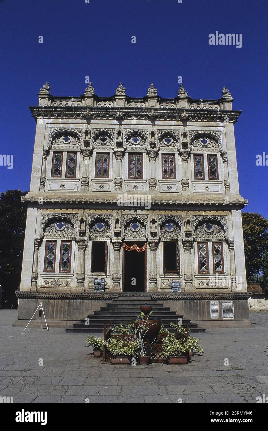 Facade of imposing edifice Shinde Chhatri, Wanawadi, Pune, Maharashtra ...