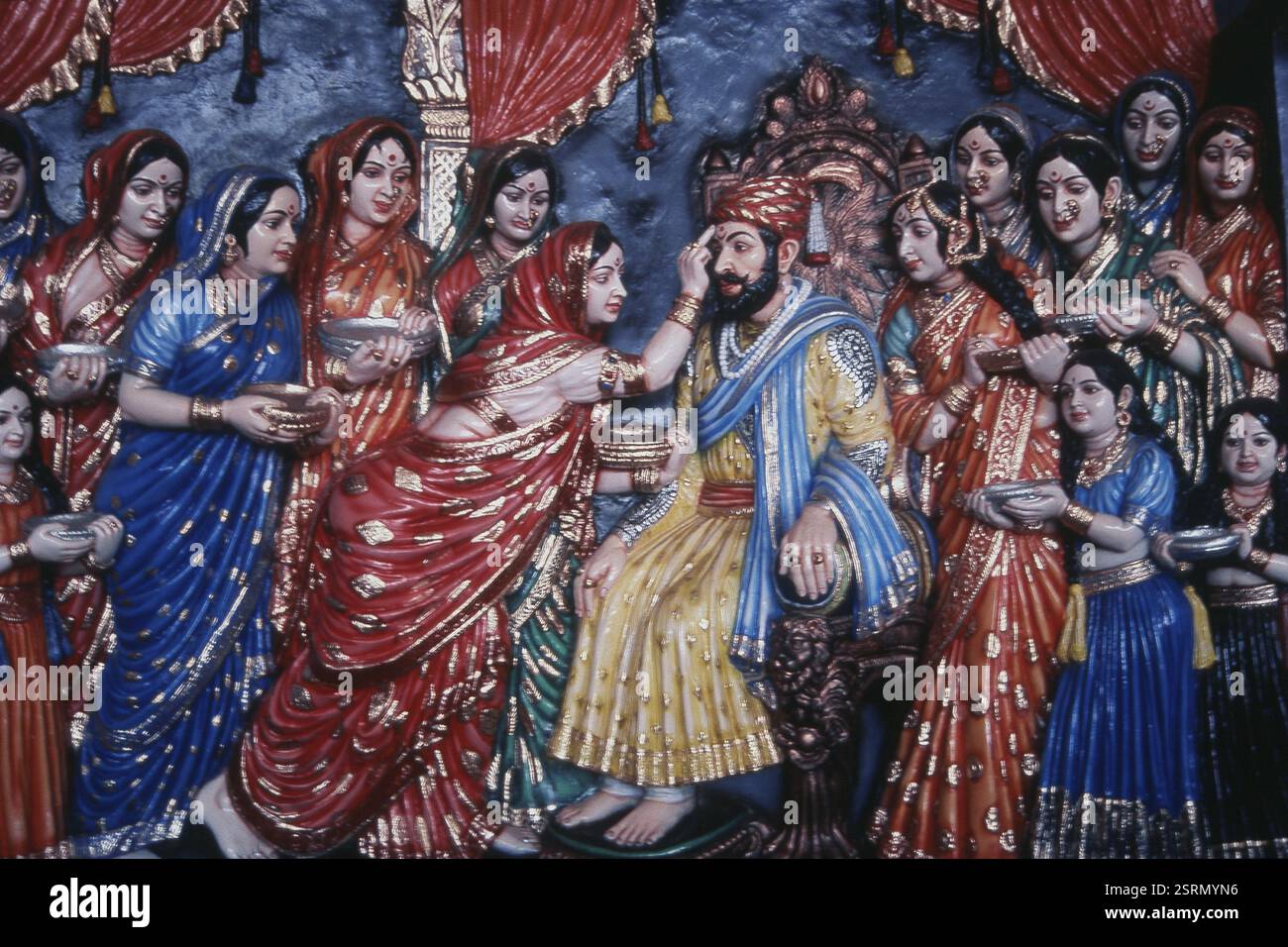 Painting of Raja Shivaji, Rajyabhishek on 167th st Dervan, Maharashtra ...
