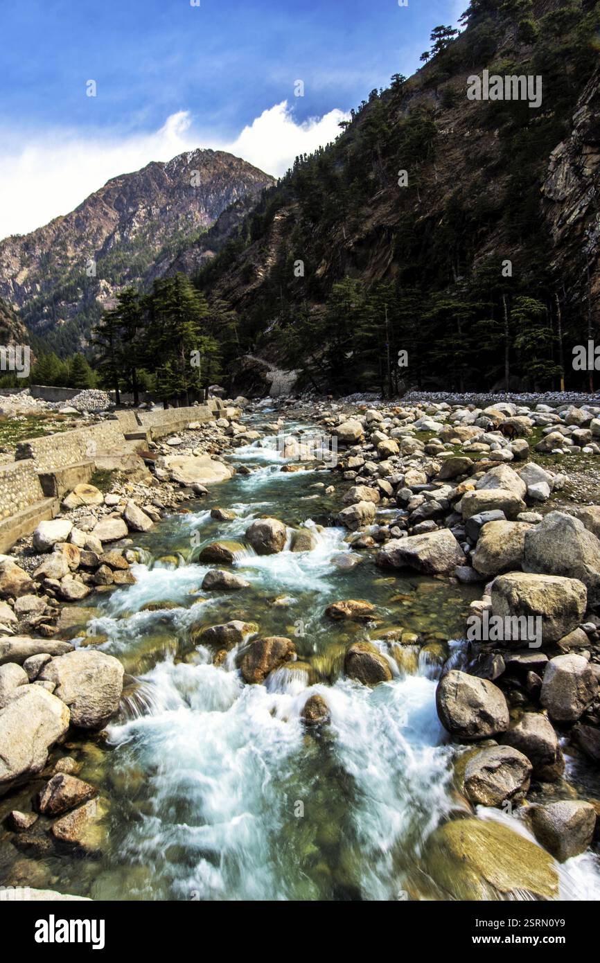 Bhagirathi River, Harsil, Uttarakhand, India, Asia Stock Photo - Alamy