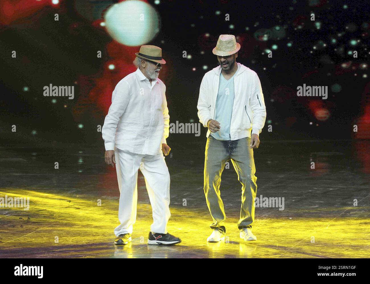 Bollywood actor Prabhu Deva along father and choreographer Mugur Sundar ...