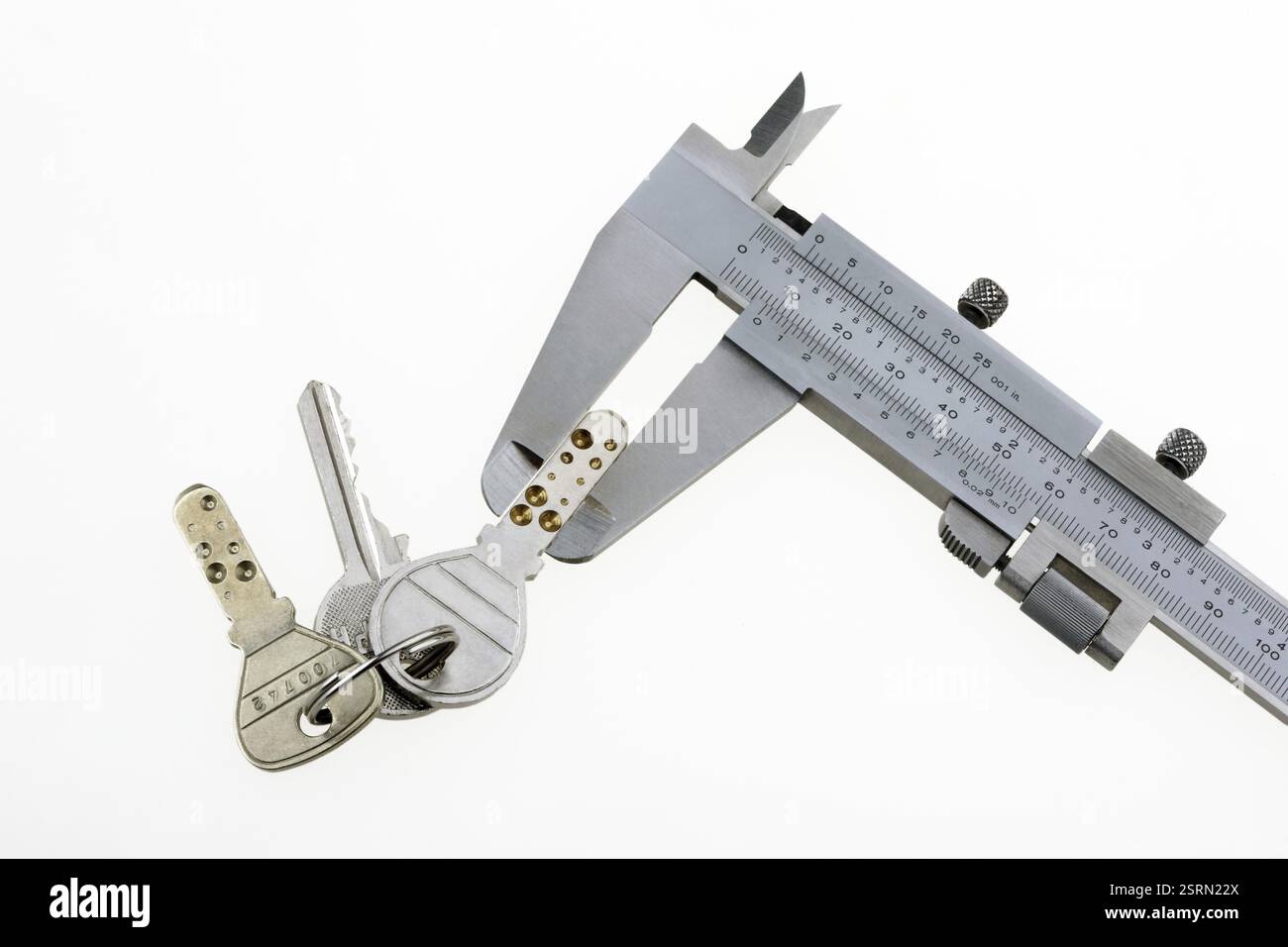 Vernier calliper precision gauge for measuring, India, Asia Stock Photo ...