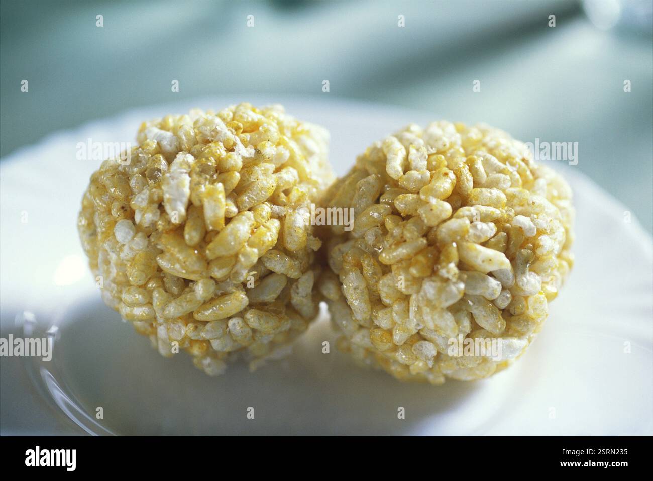 Sweet puffed rice balls, kurmura ladoo, India, Asia Stock Photo - Alamy