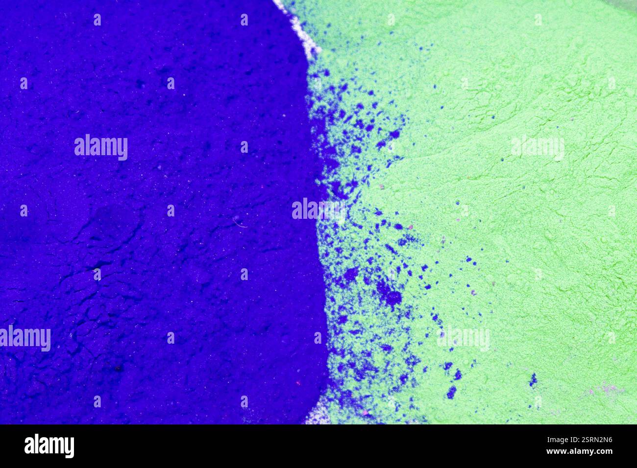 Blue and green holi color, India, Asia Stock Photo - Alamy