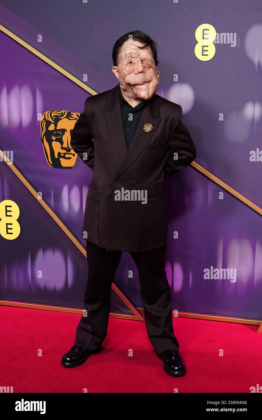 Adam Pearson attending the 78th British Academy Film Awards, at the ...