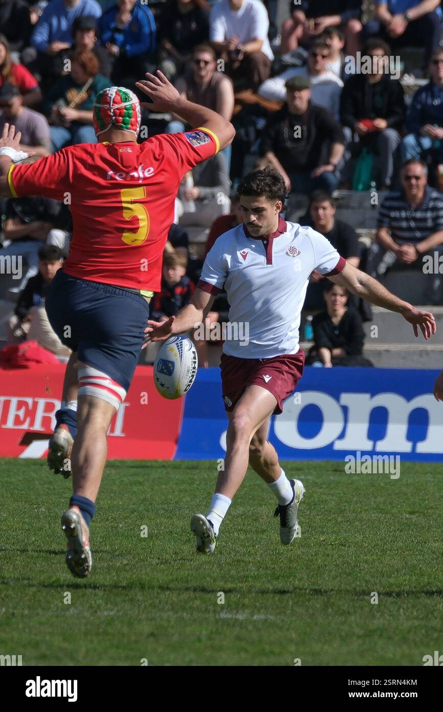 Players of Georgia during Rugby Europe Championship match between Spain ...