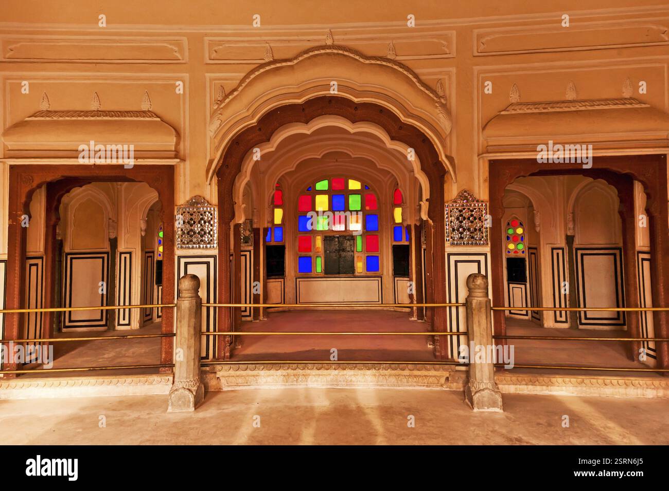 Colored Glass Windows, Ratan Mandir, Hawa Mahal, Jaipur, Rajasthan ...