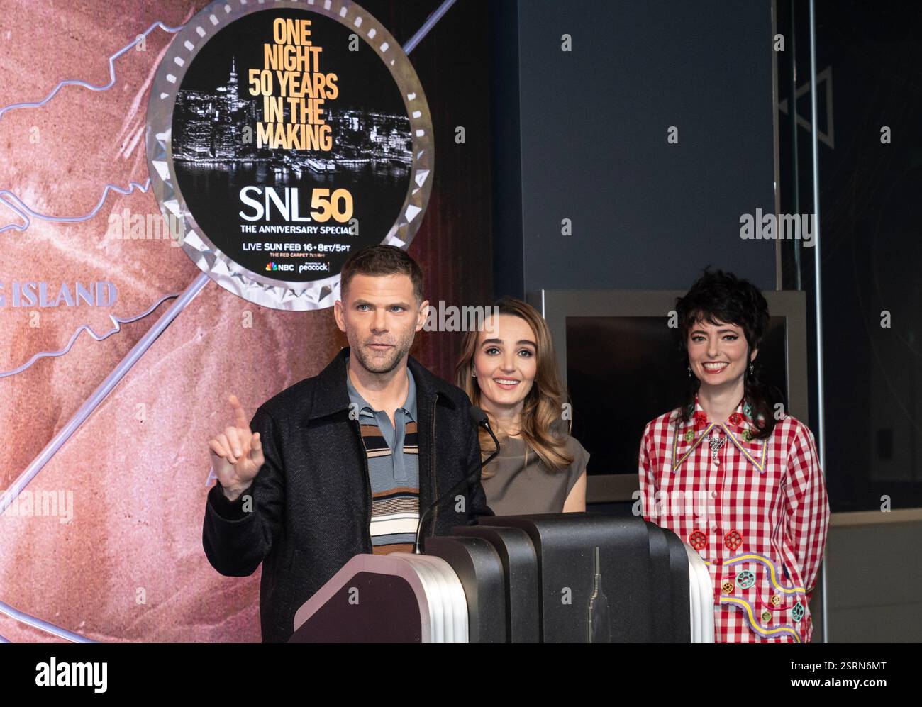 Saturday Night Live cast members Mikey Day, Chloe Fineman, Sarah ...