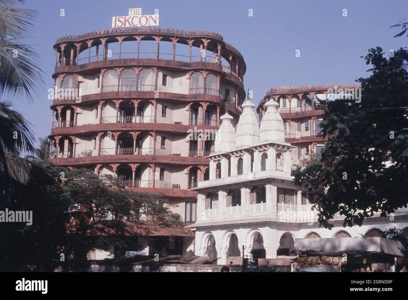View of Iskcon Temple at Juhu, Mumbai, Maharashtra, India, Asia Stock Photo - Alamy