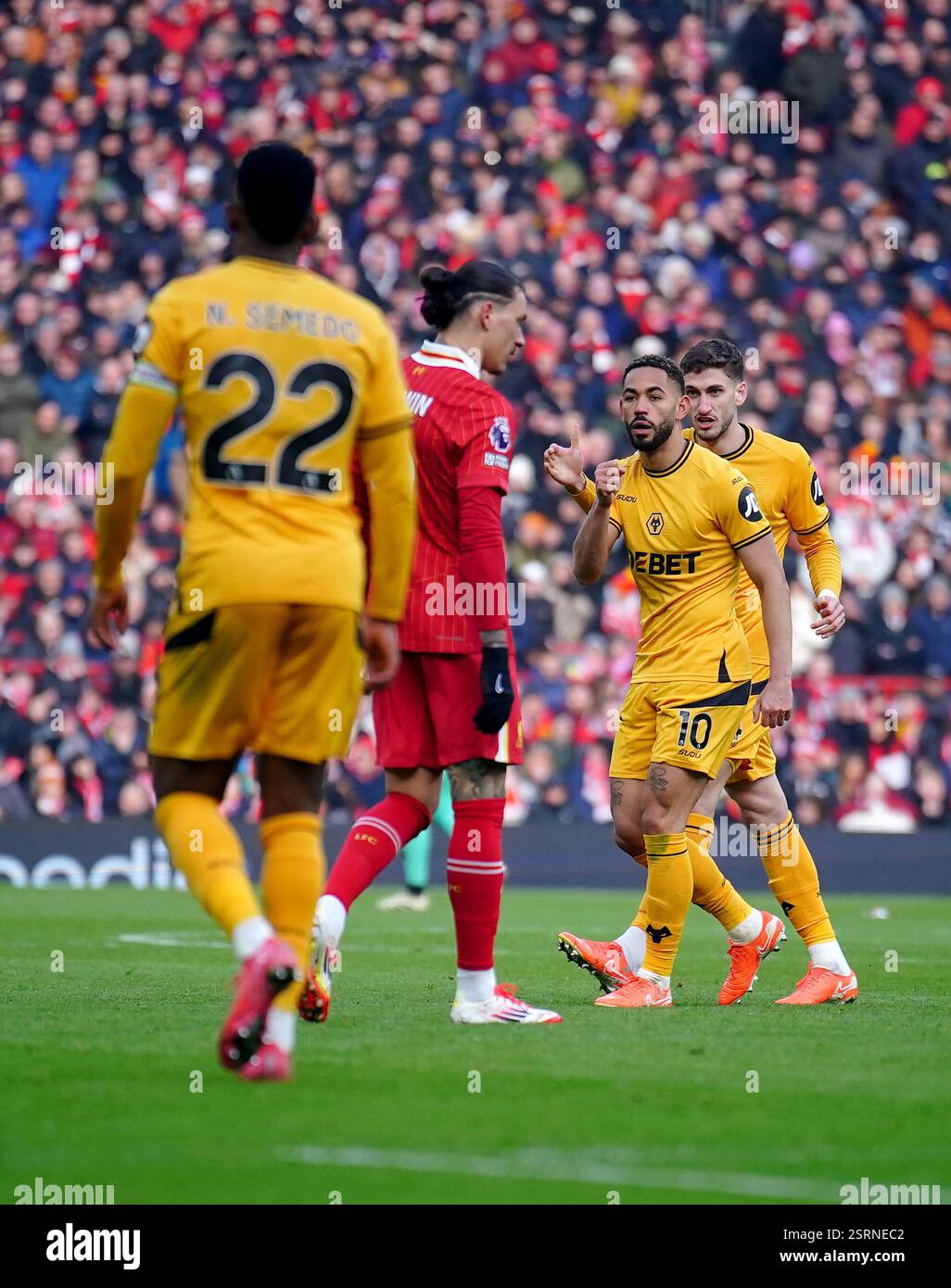 Wolverhampton Wanderers' Matheus Cunha celebrates scoring their side's ...