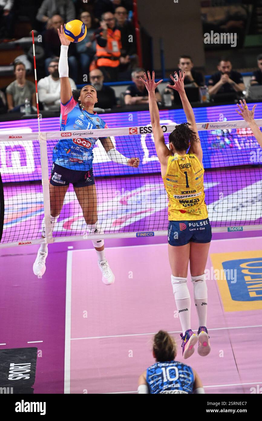 Taylor Mims (Igor Gorgonzola Novara) on action during Igor Gorgonzola ...