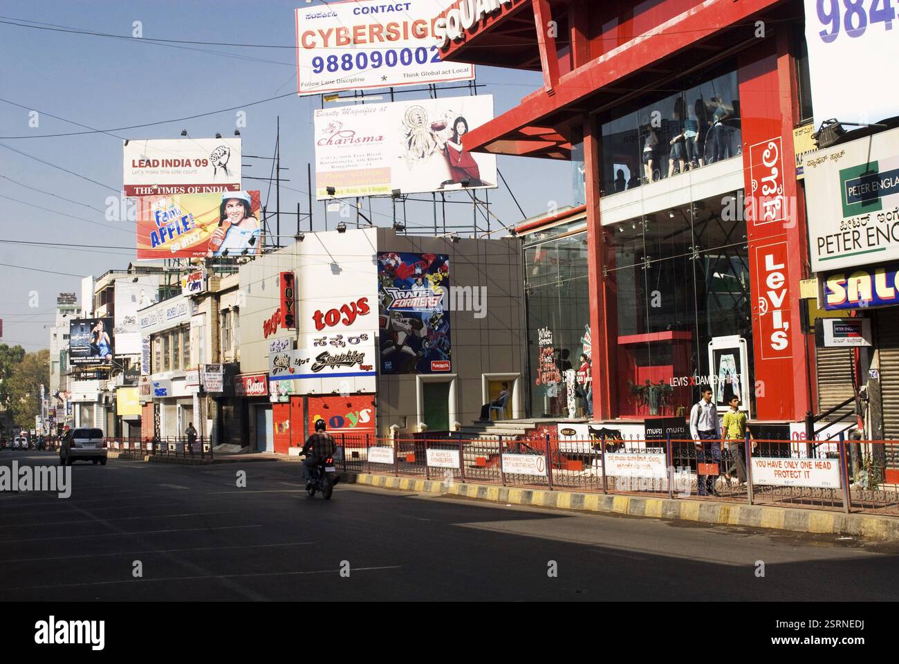 Brigade road, Bangalore, Karnataka, India, Asia Stock Photo - Alamy