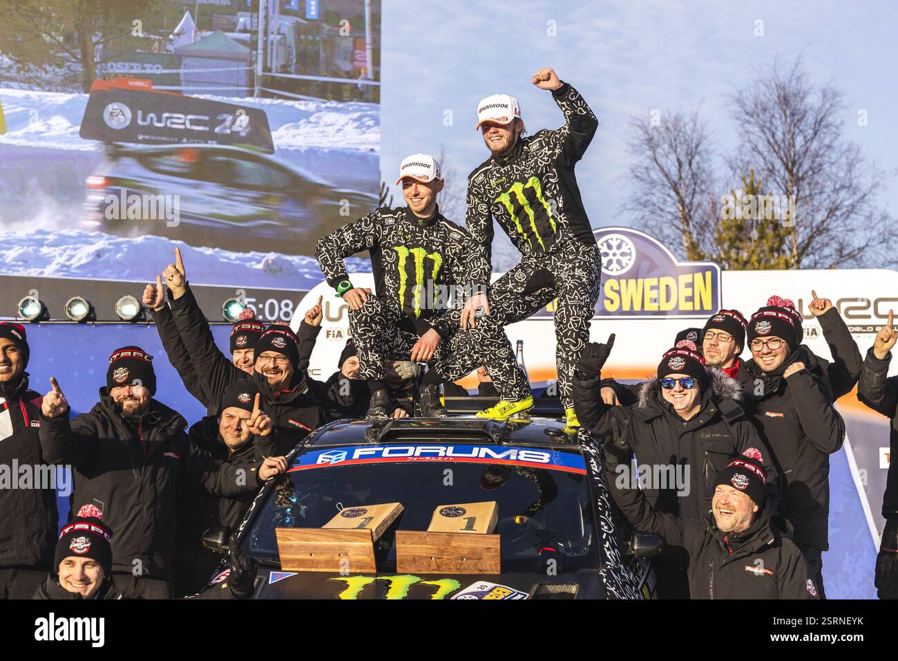 during the 2025 Rally Sweden, 2nd round of the 2025 WRC World Rally Car ...