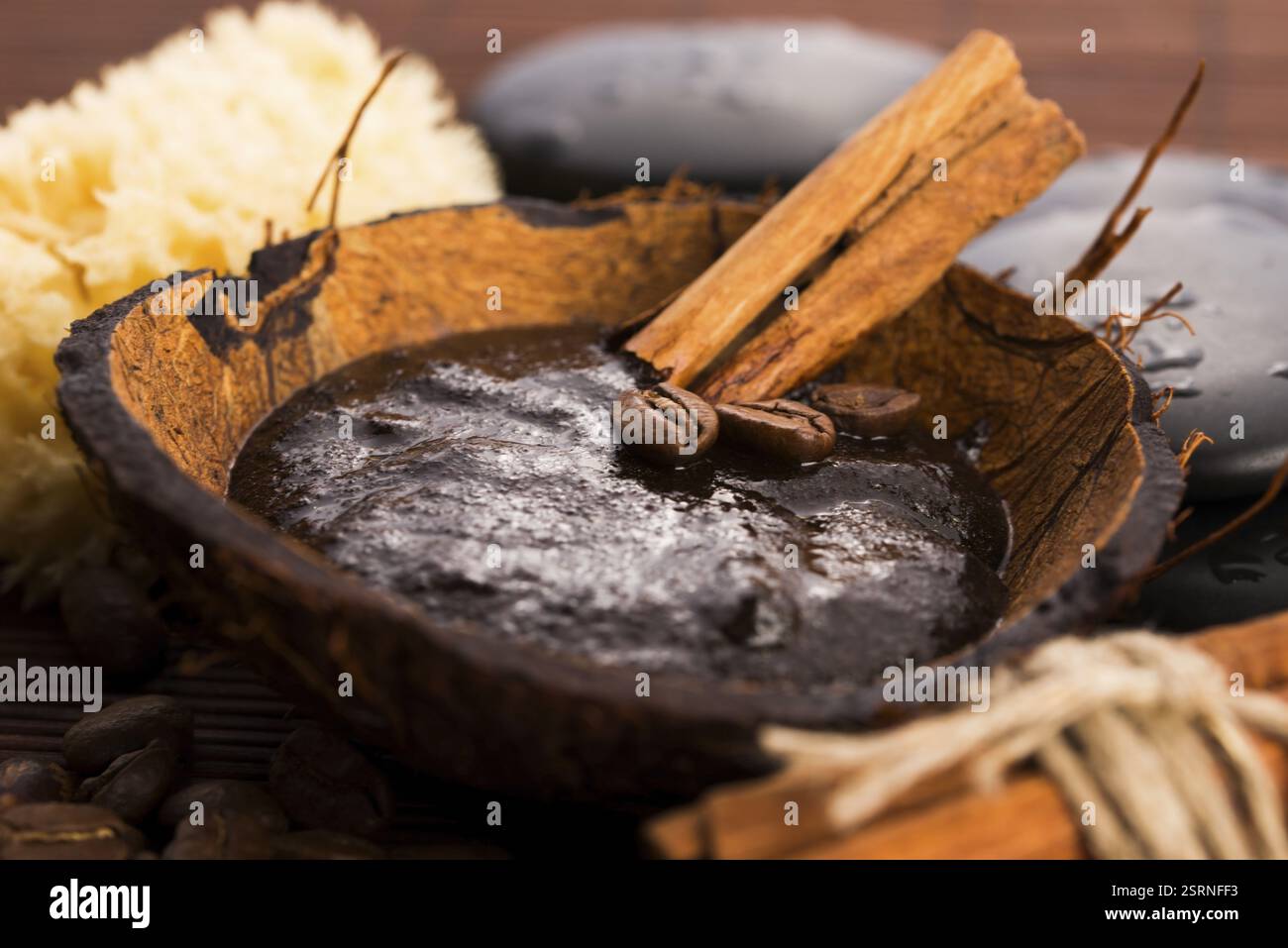 Homemade face and body organic all natural coffee scrub (peeling) with ...