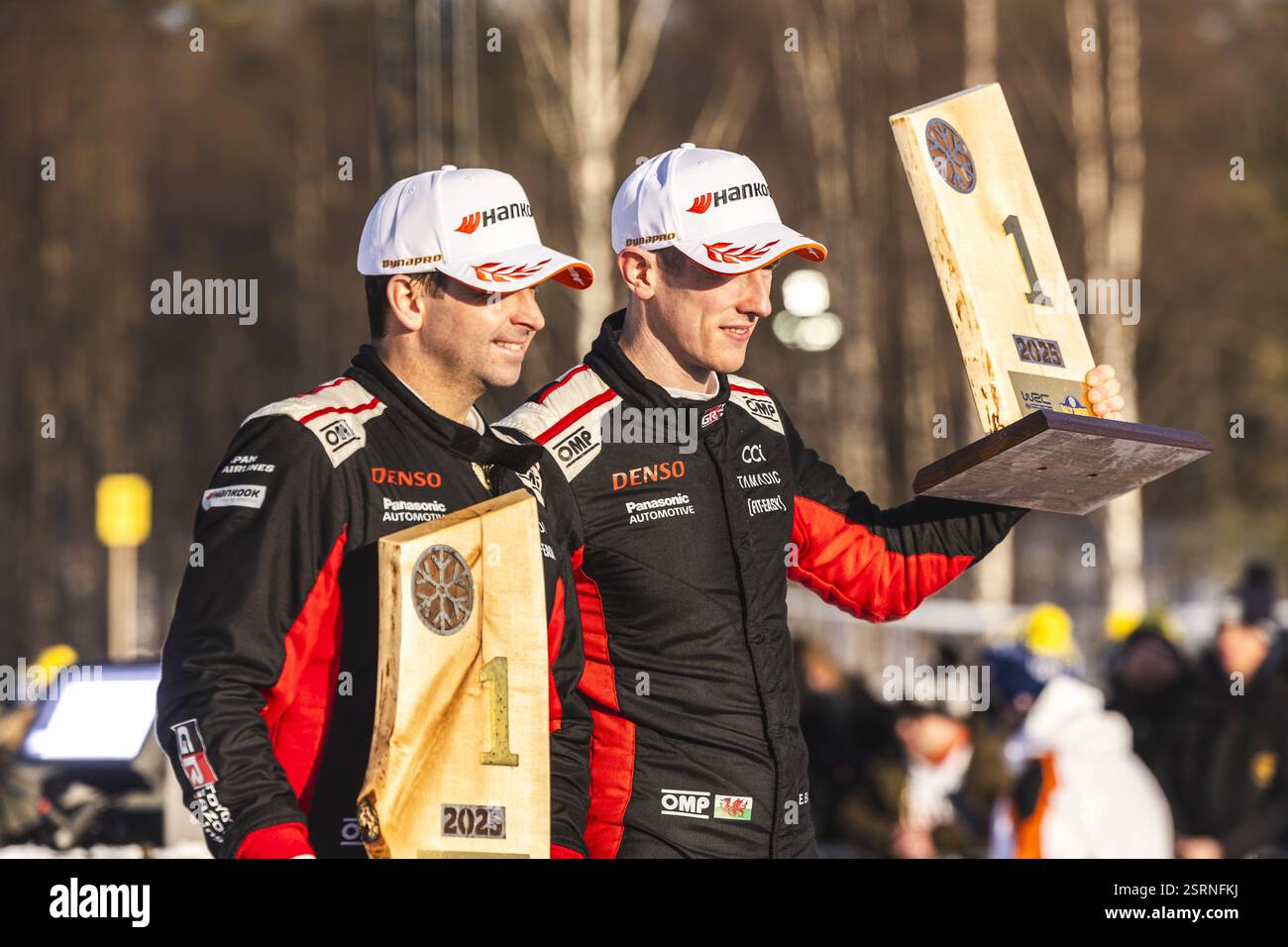 EVANS Elfyn, Toyota GR Yaris Rally1, portrait, podium, portrait during ...