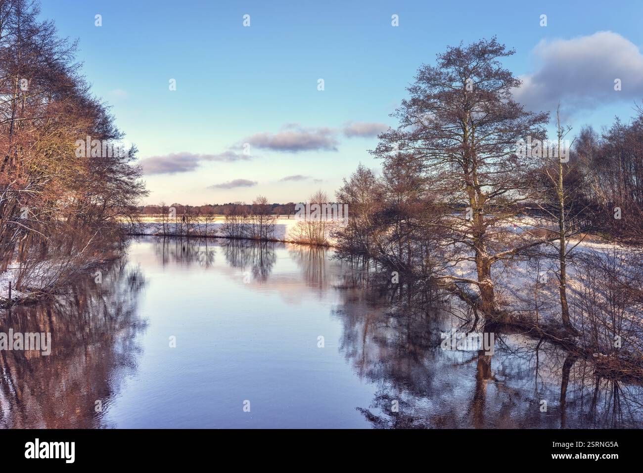 Winter landscape with color look Stock Photo - Alamy