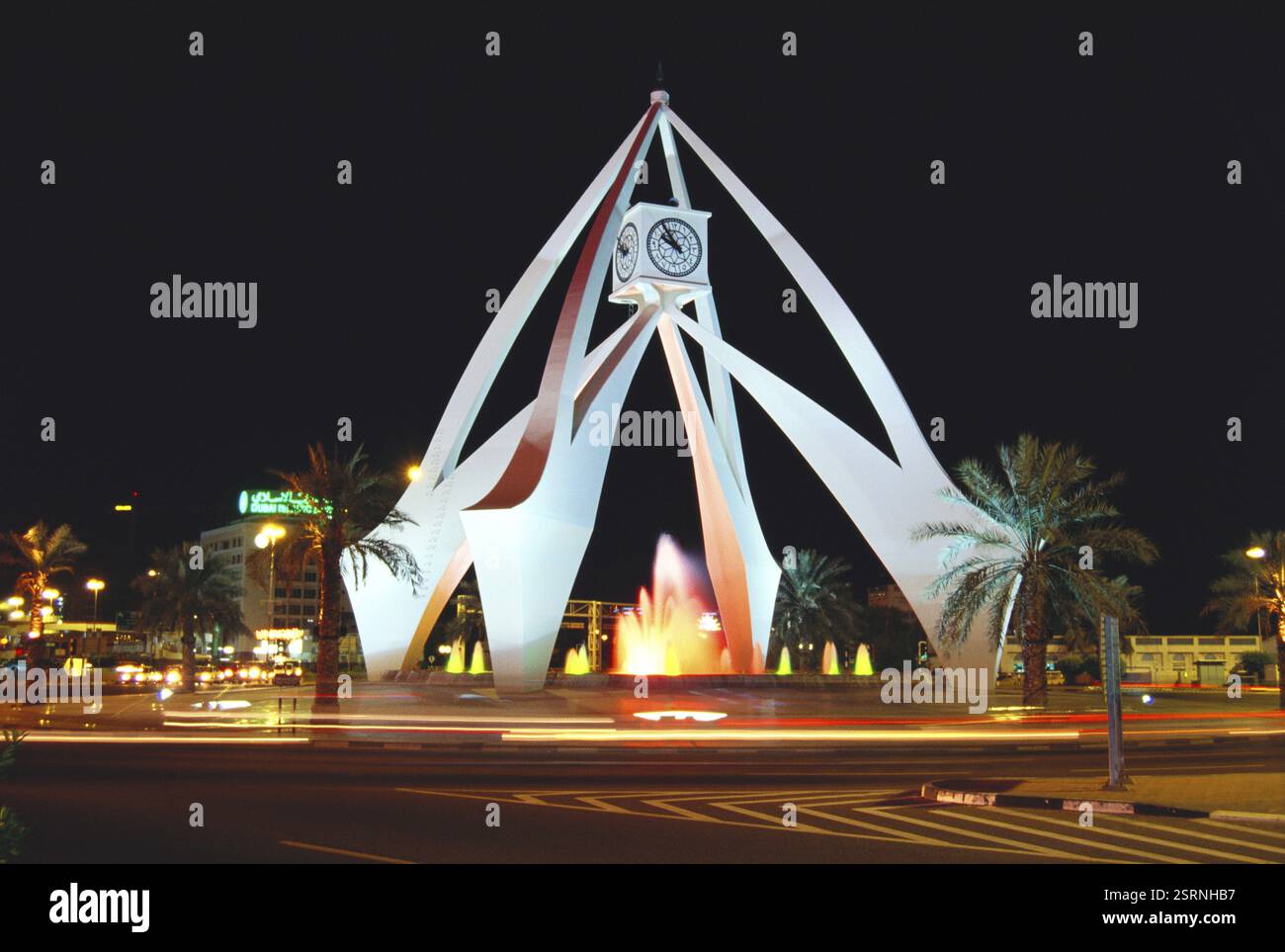 Clock Tower, Dubai UAE United Arab Emirates Stock Photo - Alamy