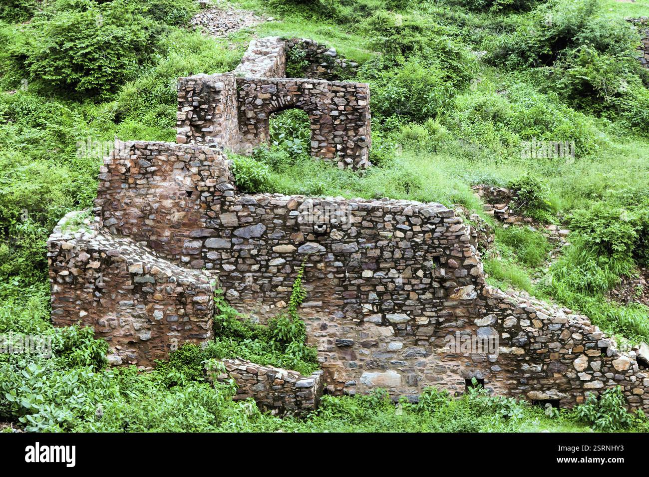 Fort ruins, Bhangarh, Rajgarh, Alwar, Rajasthan, India, Asia Stock ...