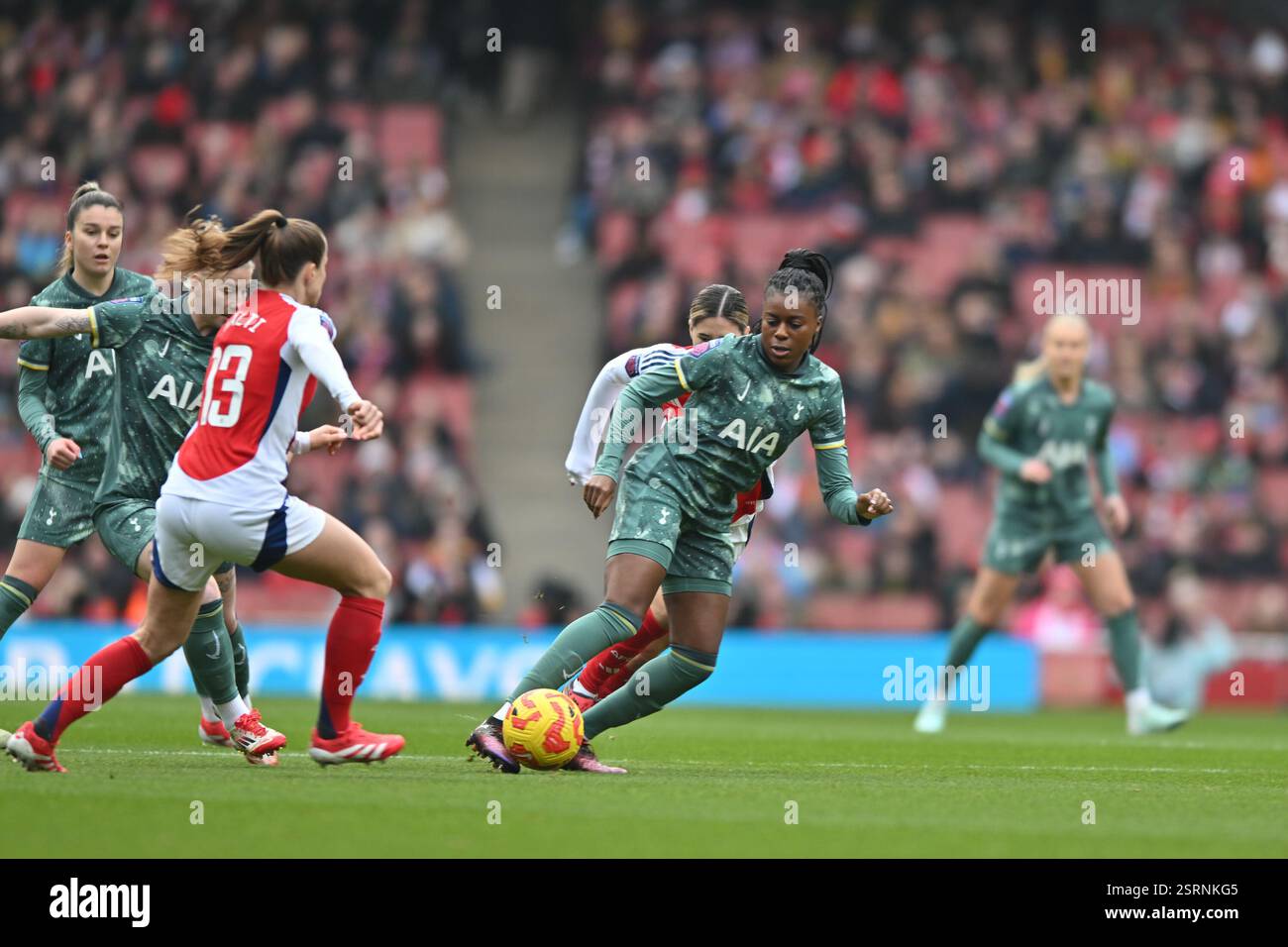 Jessica Naz of Tottenham Hotspur Women takes the ball forward during ...