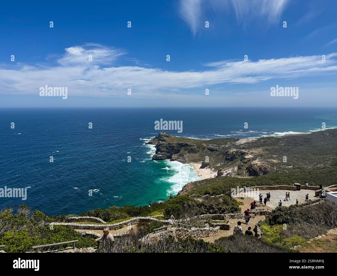 October 31, 2024. South Africa. Diaz beach at Cape point aerial view ...