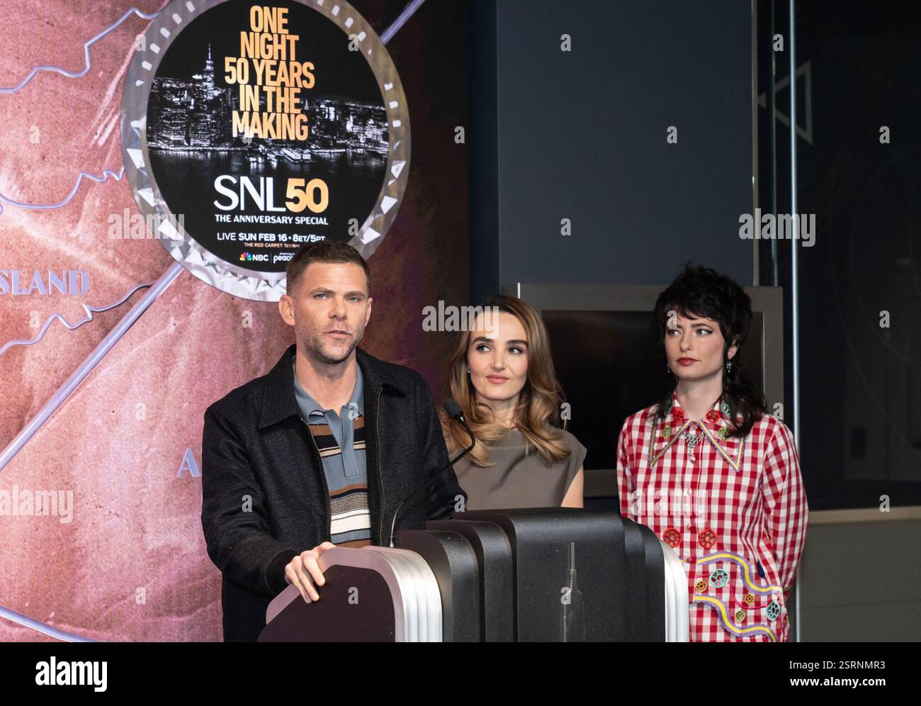 Saturday Night Live cast members Mikey Day, Chloe Fineman, Sarah ...