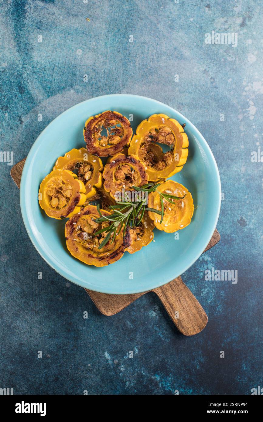 Roasted Butternut Squash Slices Stock Photo - Alamy
