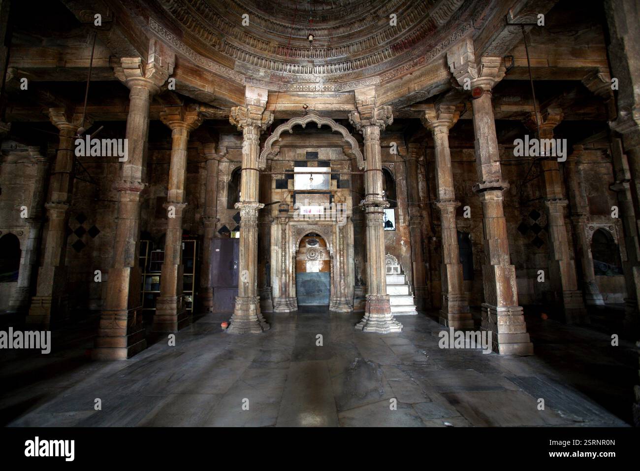Inside jama masjid in 1423 AD, Ahmedabad, Gujarat, India, Asia Stock ...