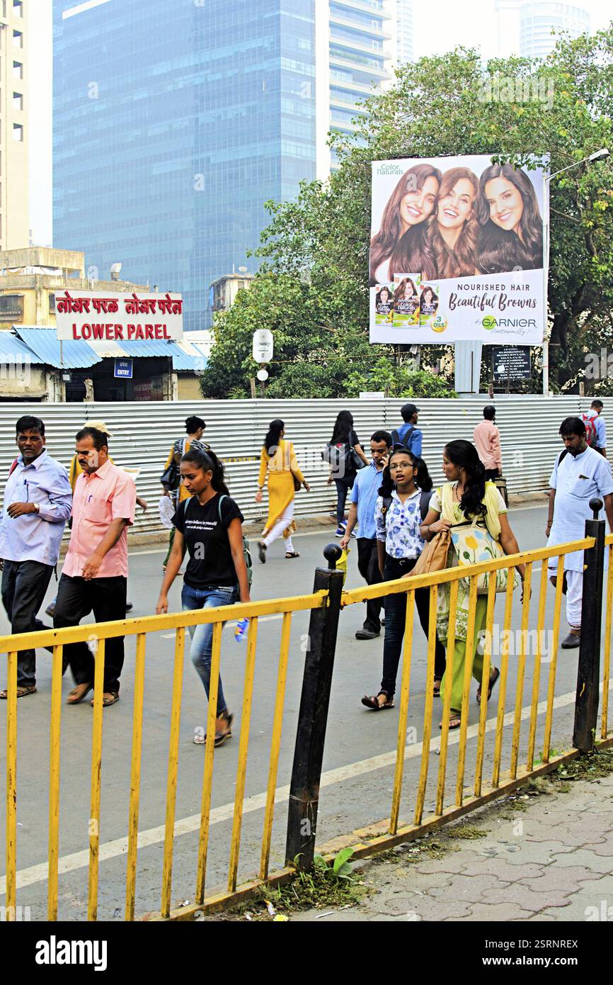 Lower Parel Railway Station, Mumbai, Maharashtra, India, Asia Stock ...