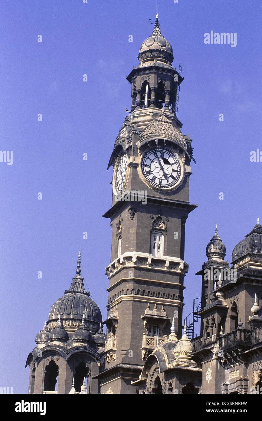 Clock Tower at New Palace, Kolhapur, Maharashtra, India, Asia Stock ...