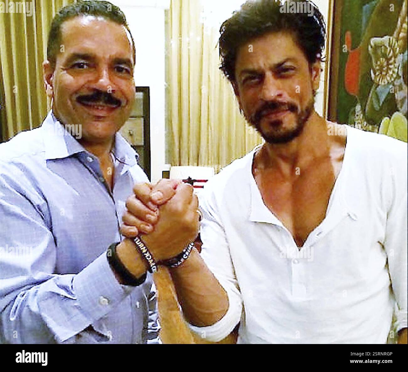 Bollywood actor Shah Rukh Khan (SRK) with INTERPOL Secretary General ...