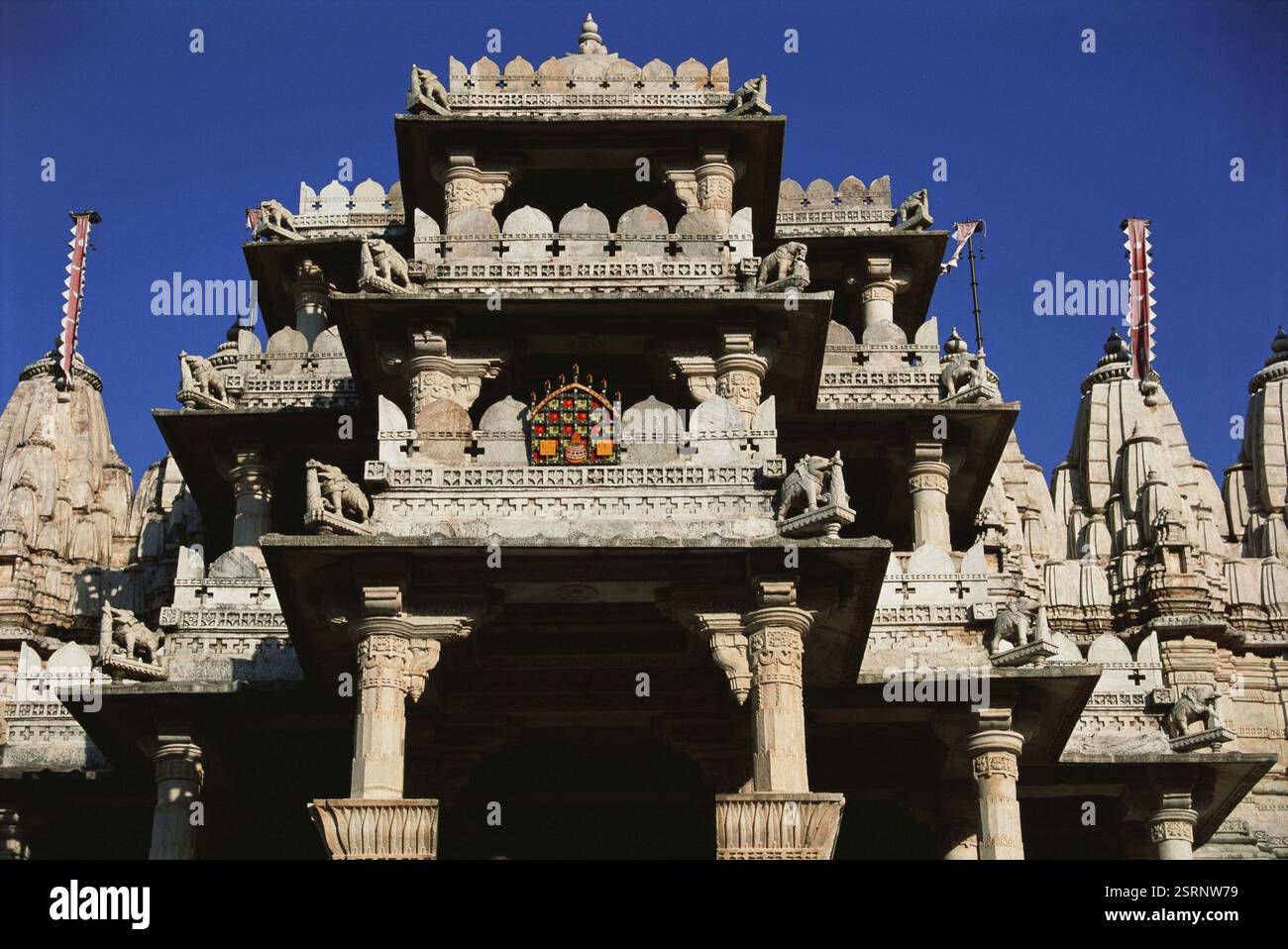 Temple main gate, Ranakpur, Rajasthan, India, Asia Stock Photo - Alamy