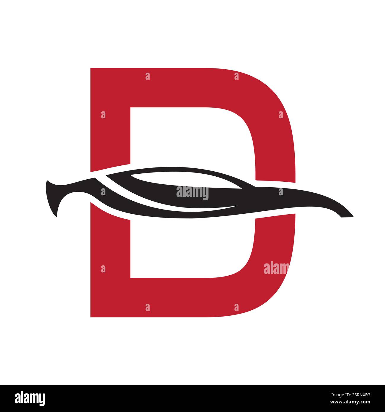 Initial Letter D Automotive Logo Design Concept With Car Symbol Vector ...