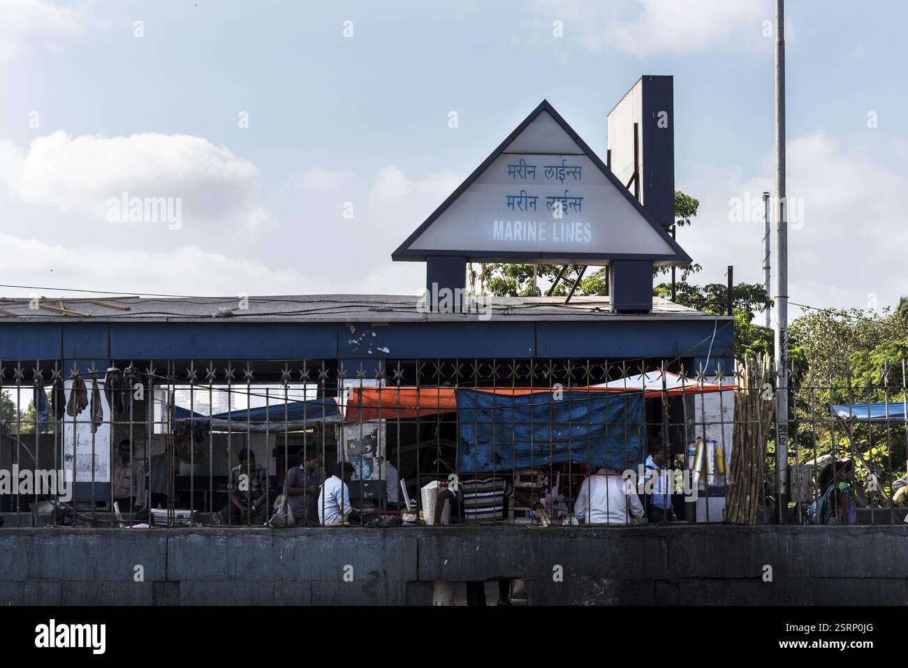Marine lines railway station, mumbai, maharashtra, India, Asia Stock ...