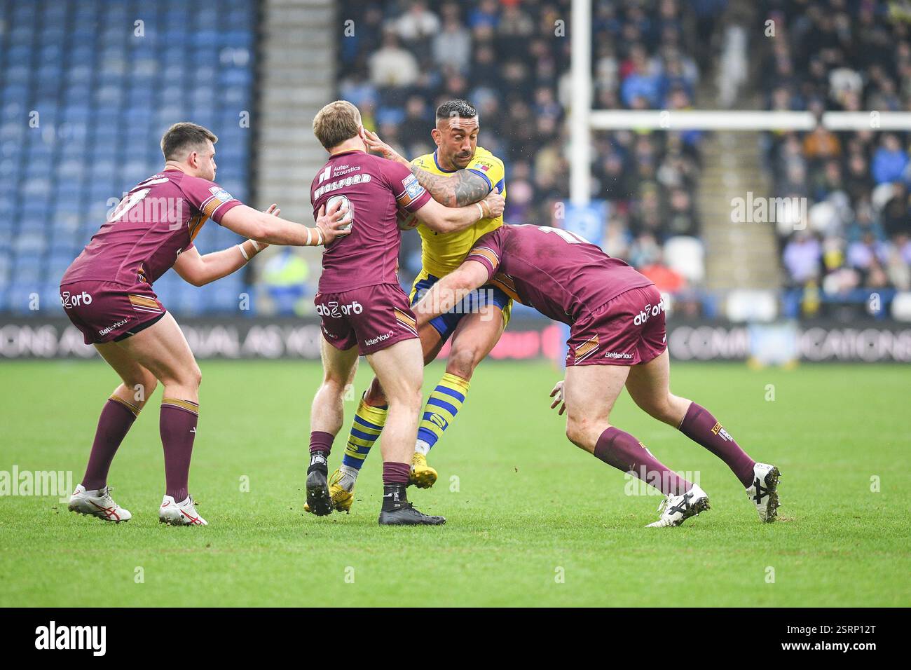 Huddersfield, England - 16th February 2024 - Paul Vaughan of Warrington ...