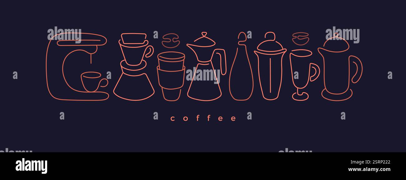 Making cup espresso in coffee Stock Vector Images - Alamy