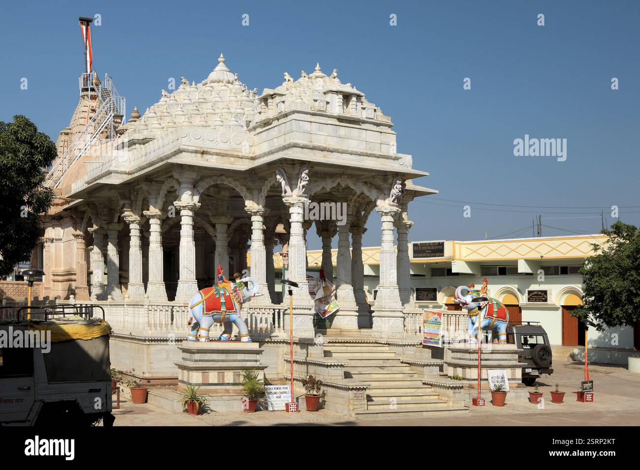 Jain marble temple, Mandu, Dhar, Madhya Pradesh, India, Asia Stock ...