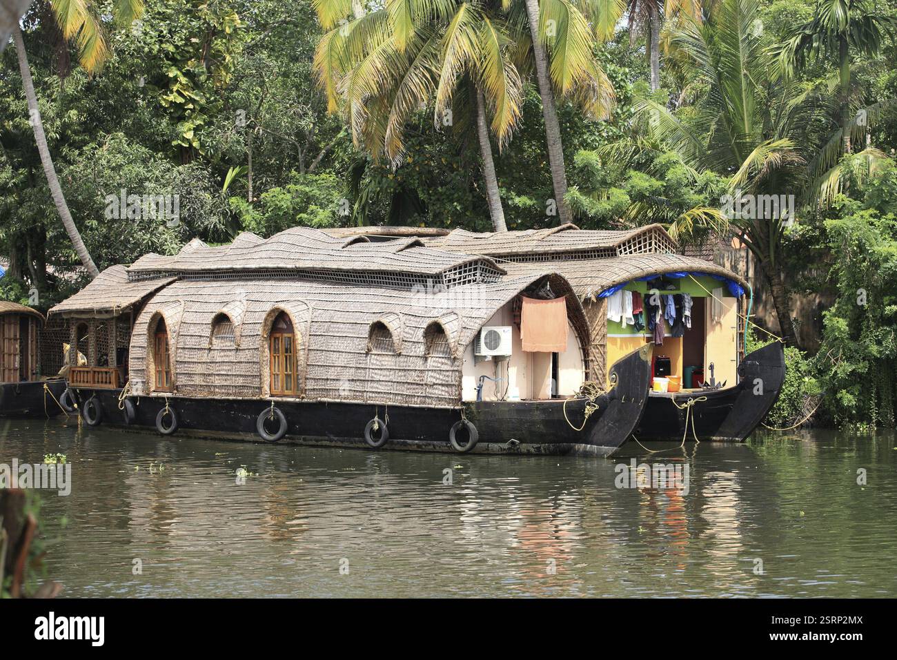 House boat at punnamada lake, Alleppey, Alappuzha, Kerala, India, Asia ...
