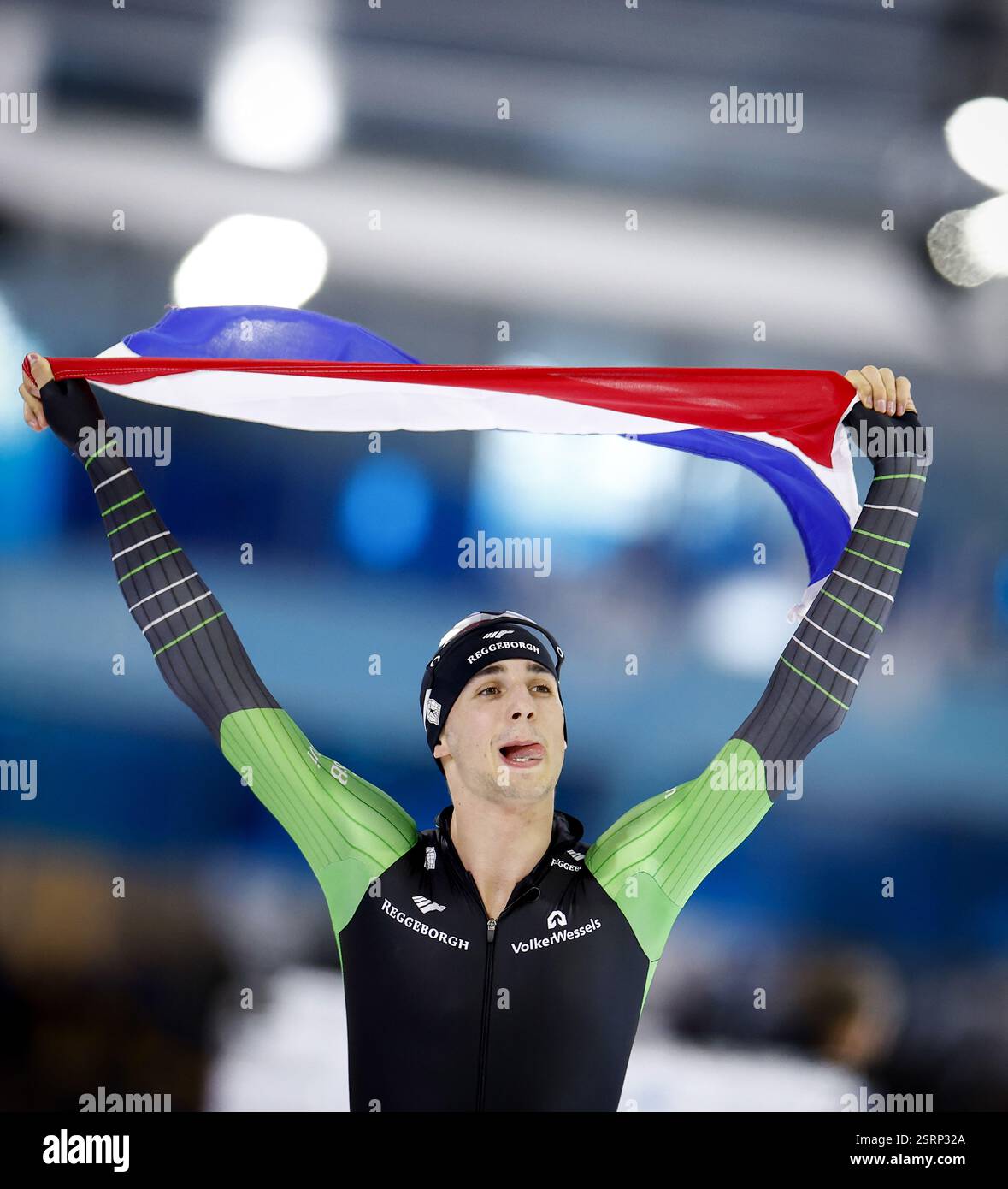 HEERENVEEN - Jenning de Boo after finishing the men's 1000 meters ...