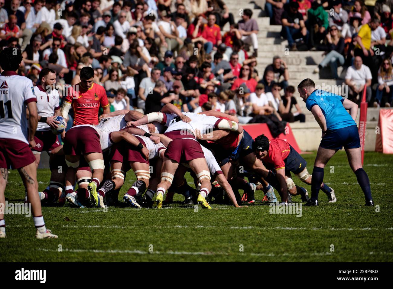 Estadio Central UCM, Madrid, Spain. 16th Feb, 2025. Men's Rugby Europe Championship 2025, Spain ...