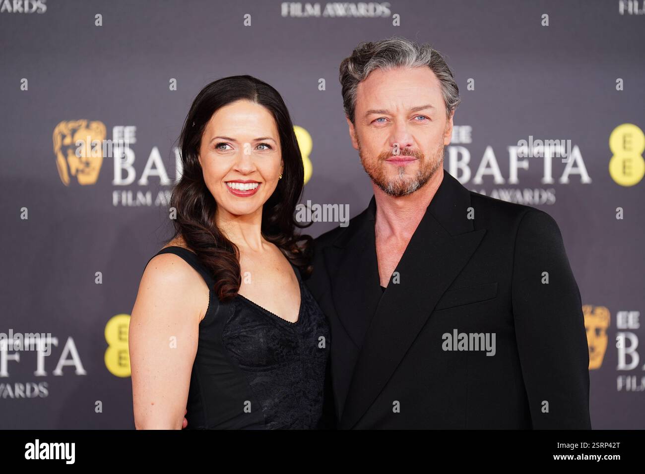 Lisa Liberati and James McAvoy attending the EE Bafta Film Awards 2025 ...